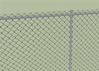 China Extension 48mm Post Chain Link Mesh Fence 9 Gauge Lightweight for sale