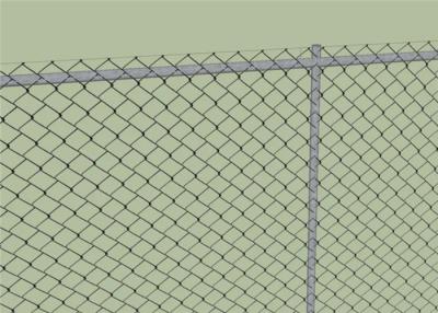China Extension 48mm Post Chain Link Mesh Fence 9 Gauge Lightweight for sale