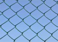 China Extension 48mm Post Chain Link Mesh Fence 9 Gauge Lightweight for sale