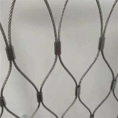China 304/316 2.0mm Dia Stainless Steel Wire Rope Mesh Hand Woven for sale