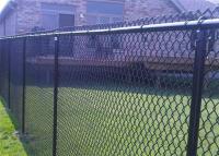 China 9gauge 50ft Pvc Coated Chain Link Fencing With Barb Wire And Razor Ribbon for sale