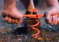 China 18 Inch Spiral Anchor Stake Up To 500lbs Dog Tie Out for sale