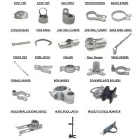 China Round Aluminum Chain Link Fence Post Caps Sizes 1-3/8