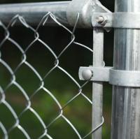 China Zinc Coated Diamond Mesh Wire Fencing 6ft 8ft 15m Roll Cyclone Wire for sale