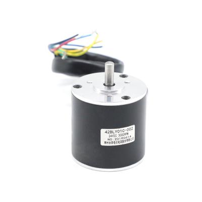 China 3000RPM Lightweight Brushless Dc Motor 4 Pole 24 Volt 11W 0.035nm 42BLY01C for sale