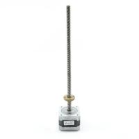 China Nema17 Tr8x8 300mm Linear Stepper Motor With Screw Shaft 42BYGH  Leads 3.2 Kgcm for sale