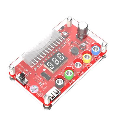 China Acrylic ATX Power Supply Breakout Board with ADJ Adjustable 1.8V-10.8V Output - 3.3V/5V/12V Fixed Voltage Support for sale