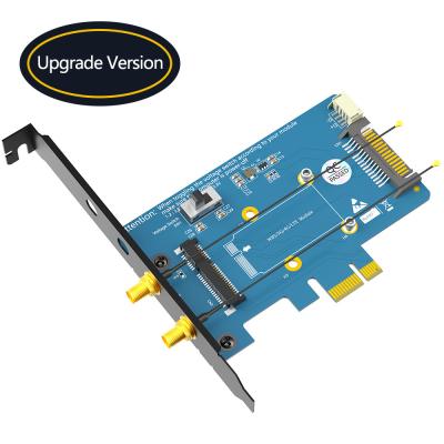 China USB Mini PCI-E to PCI-E 1X Adapter for 30x26.8mm & 30x50mm Cards with 2.4G/5G Antenna for sale