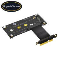 China M.2 NGFF NVMe M-Key to PCI-E 4X Extension Cable with Magnetic Pad - 10cm Length for 2230/2242/2260/2280 SSDs for sale