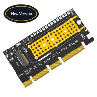 China M.2 NVMe SSD to PCIe 4X 8X 16X Adapter with 3528 Colorful Flash LED for sale
