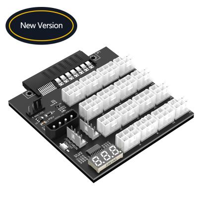 China Surface Mount ATX Power Supply Breakout Adapter for HP 12x6Pin - 12A 1800W Capacity with LED Display for sale