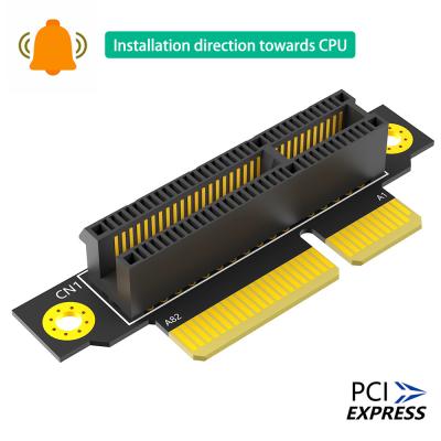 China Reverse 90 Degree PCI-E 3.0 4X to X4 Adapter Riser Card for 1U Server Case - 57×20×13mm Compact Design for sale