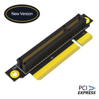 China Reverse 90 Degree PCI-E 3.0 8X Slot to PCIe X8 Adapter Riser Card for 1U Server Case - 74mm Compact Design for sale