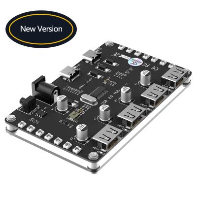 China Type C 4 Port USB 2.0 Hub Expansion Card with 480Mbps Speed and Universal OS Compatibility for sale