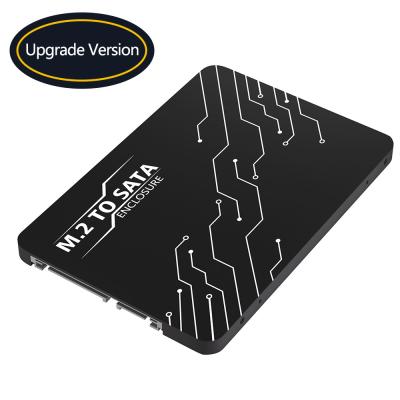 China M.2 SATA SSD Enclosure B Key to SATA 3.0 2.5 Inch Adapter 7mm Aluminum Case for 2230 2242 2260 2280 for sale