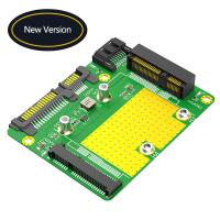 China Dual mSATA SSD to SATA3 Adapter with 6Gbps Speed Support for 25x30mm and 50x30mm SSDs for sale