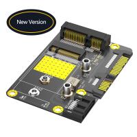 China SATA 3.0 to M.2 B-Key & mSATA Dual SSD Adapter Card for 2230/2242 SATA Protocol Storage Expansion for sale