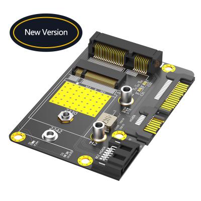 China SATA 3.0 to M.2 B-Key & mSATA Dual SSD Adapter Card for 2230/2242 SATA Protocol Storage Expansion for sale