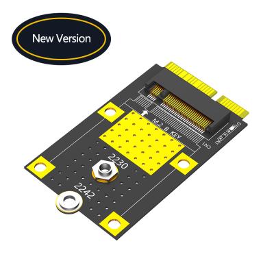 China MSATA to M.2 Key B Adapter for 2230/2242 SATA SSDs - Plug & Play Multi-System Compatibility for sale