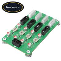China ATX 12V 3A Power Supply Breakout Adapter Board with 24 Pin 8 Pin Connectors for SATA HDD Power Distribution for sale