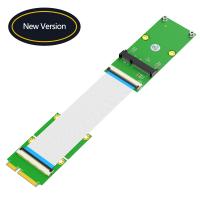 China Mini PCI-E MSATA SSD Extension Cable Adapter 2-in-1 Combo with FFC Cable for Full/Half-Size Cards for sale