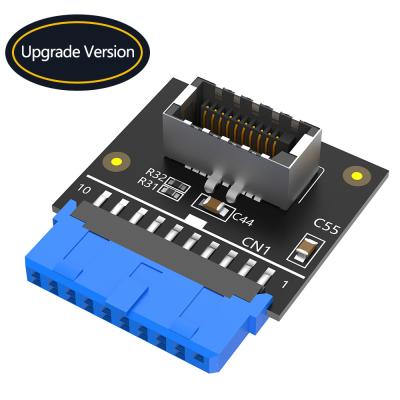 China 20-Pin USB 3.1 Type-E to USB 3.0 Front Panel Adapter with 10Gbps Speed Support for sale