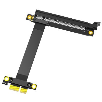China PCI Express 3.0 1X to 16X Extension Cable - 24cm Length, 8 GT/s Speed for 1U/2U Chassis for sale