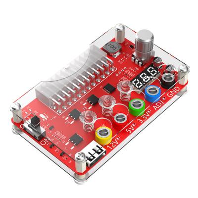 China ATX Power Supply Breakout Board with Acrylic Case Kit - 1.8V-10.8V ADJ Voltage, 3.3V/5V/12V Outputs with USB 2.0 Interface for sale