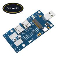 China NGFF M.2 to USB 3.0 Adapter with Dual NANO SIM Card Slots for 3G/4G/5G Modules - 3042/3052 Type Card Support for sale
