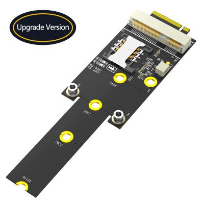 China Mini PCI-E to M.2 Key-M Adapter for 3G/4G/5G LTE WiFi Modules - Supports 2242/2260/2280/22110 Sizes for sale