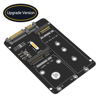China M.2 NGFF Key B & mSATA to SATA3 Adapter for 2230/2242/2260/2280 SSDs with 6Gbps Speed and 67x98mm PCB for sale