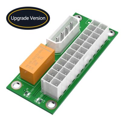 China ATX2ATX-N03 Dual PSU Synchronizer - 24-Pin to 4-Pin Power Supply Adapter with LED Status Indicators for sale