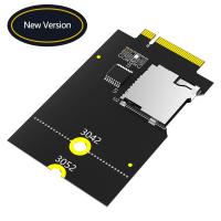 China Micro SD TF to NGFF M.2 Key B Adapter USB Bus 3042 3052 Support SDHC SDXC 2TB for sale