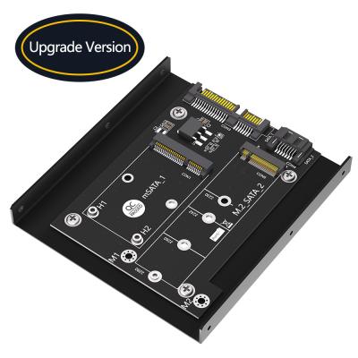 China SATA 3.0 to M.2 NGFF mSATA SSD Adapter Card with 3.5