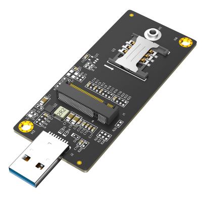 China NGFF M.2 Key B to USB 3.0 Adapter with SIM 6pin Slot for WWAN LTE Module 30x42mm for sale