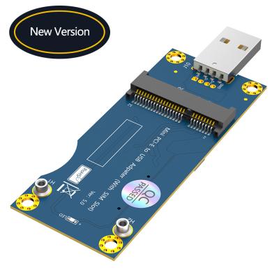 China Mini PCI-E 52Pin to USB 2.0 Wireless Module Adapter with SIM Slot for 3G 4G WWAN LTE GSM Modem for sale