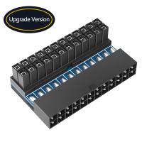 China ATX 24Pin 90 Degree Power Adapter 24 Pin to 24pin Motherboard Connector 52x18x33mm for sale