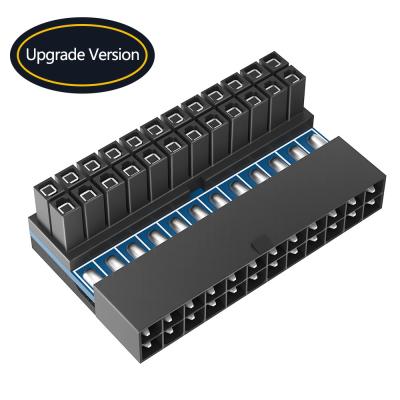 China ATX 24Pin 90 Degree Power Adapter 24 Pin to 24pin Motherboard Connector 52x18x33mm for sale