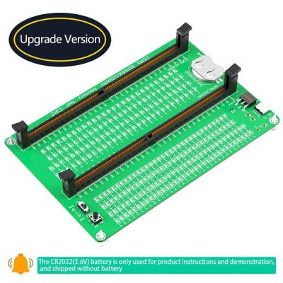 China DDR5 RDIMM/UDIMM Memory Tester with Long Latch - 100+ LED Diagnostic Tool for Desktop Computer DDR5 Modules for sale