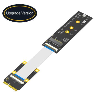 China NGFF M.2 Key M NVME SSD to Mini PCI-e Adapter with 15cm/25cm FFC Cable for 2230/2242/2260/2280 SSDs for sale