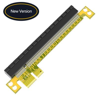 China PCI-E 1x to 16x Extender Riser Card Adapter - 180° Design, 4-Layer PCB, Supports 2.5-8 GT/s Transfer Rates for sale