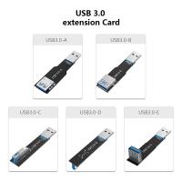 China USB 3.0 9-Pin Male to Female Extension Card with 5Gbps Speed and Dual-Layer PCB Design for sale