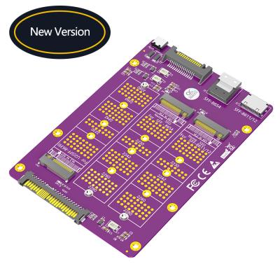 China 3 in 1 M.2 NVMe SSD Adapter to SFF-8611 8612 8654 and U.2 SFF-8639 for 2230 2242 2260 2280 for sale