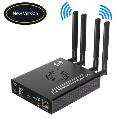 China NGFF M.2 4G/5G Module to Type C Adapter with POE, Dual SIM Slots and 2.5G Ethernet Port - Realtek RTL8125BG Controller for sale