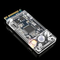 China Transparent Style mSATA Adapter with Private Mold and LED Pilot Lamp for sale