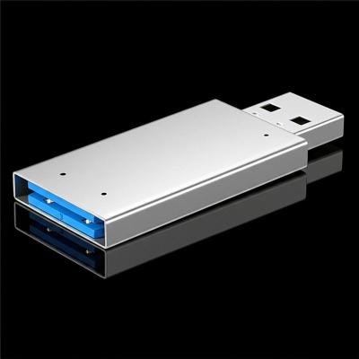 China mSATA Adapter USB 3.0 Micro-B Transparent Shell Overcurrent Protection HLT-039 for sale