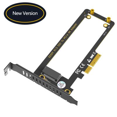 China PCIe 4.0 x4 to E1.S NVMe Adapter for 9.5mm 15mm 25mm SSD with Heat Sink for sale