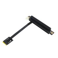 China M.2 NGFF Key A-E to PCIe 16X Adapter Cable 25cm Black for sale