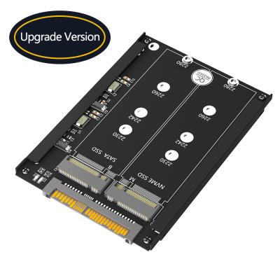 China M.2 to U.2 Adapter for 2280/2260/2242/2230mm SSDs with Dual 5A Power Modules and 100x70mm Frame Bracket for sale