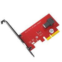 China SFF-8643 to PCIe 4X Adapter Card 110x22mm Black for U.2 NVMe SSD for sale